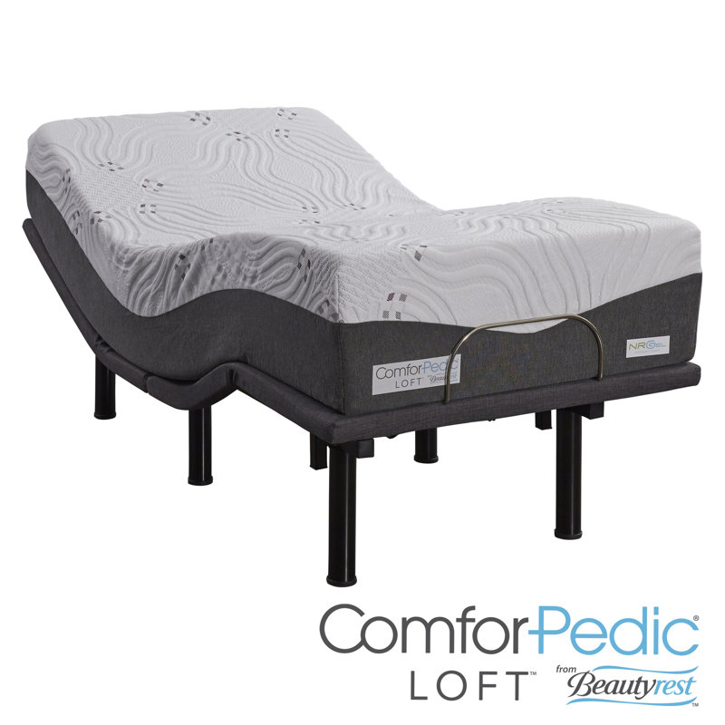 ComforPedic Loft from Beautyrest 12 Medium Gel Memory Foam Mattress with Adjustable Base Reviews Wayfair